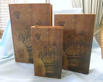 Wooden book box | Etsy