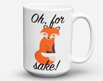 For fox sake mug | Etsy