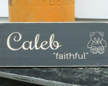 Unique name meaning sign related items | Etsy