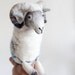 Felted Ram Hugo. Art Toy Marionette Sheep Handmade Puppet