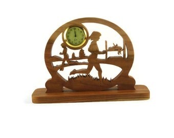 Cowboy Boot Desk Clock Western Time Piece Handmade by KevsKrafts