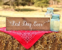 Unique best day ever sign related items | Etsy