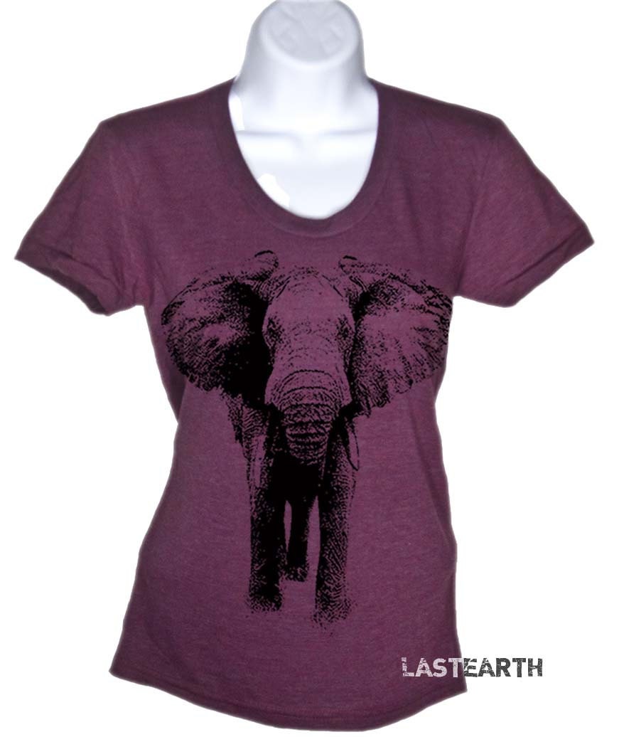 Elephant T-Shirt Womens Elephant T Shirt Gifts For by lastearth