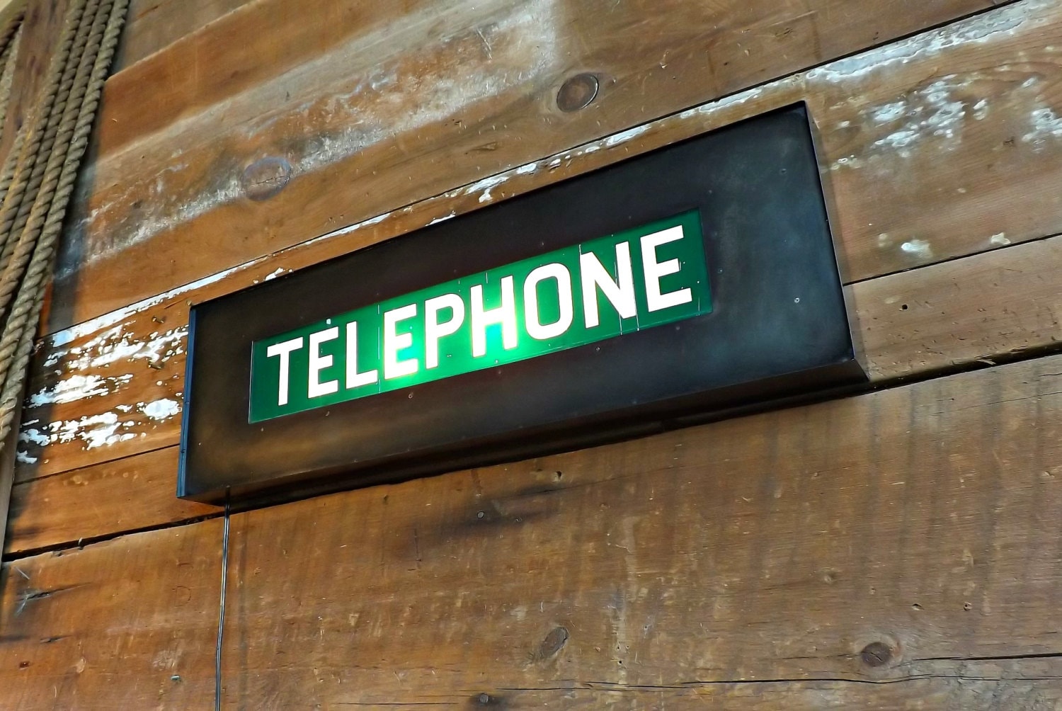 Telephone sign light box Phone booth Marquee Vintage telephone