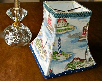 Unique lighthouse fabric related items | Etsy