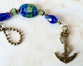 Nautical fan pull | Etsy