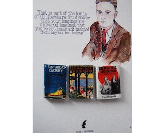 Agatha Christie's miniature book magnets set