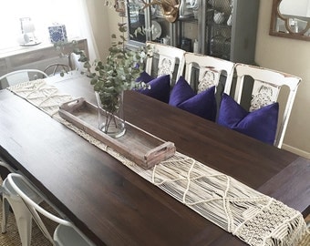 Macrame table runner | Etsy