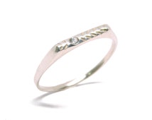 Unique flat diamond ring related items | Etsy