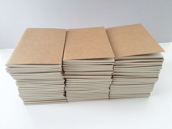 BULK 100 Passport size notebooks / Buy more and by PapergeekCo