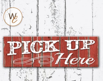 Pick up here sign | Etsy