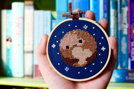 Pluto Loves You Easy Cross stitch Pattern Instant PDF