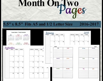 Items similar to Academic Year - 12 Month Tab Calendar - Vertical ...