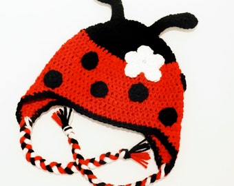 Lady Bug Hat Baby Cap Newborn Hat Baby Shower Gift