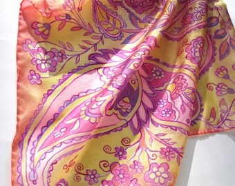 Bright yellow scarf | Etsy