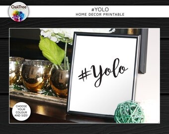 Yolo sign | Etsy