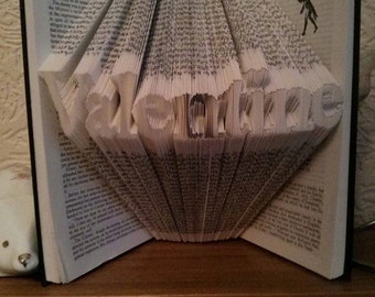 Multiple Heart Folded Book Art Pattern Book Folding by Foldilocks