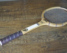 Unique wood tennis racket related items | Etsy