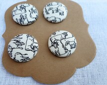 Popular items for cow buttons on Etsy