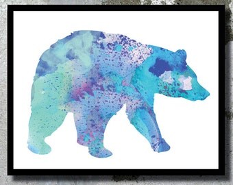Bear painting | Etsy