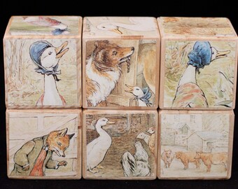 Peter rabbit blocks | Etsy