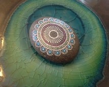 Mandala Meditation Stone