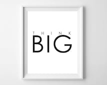 Unique think big related items | Etsy