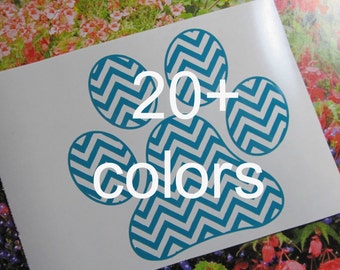 Chevron paw print | Etsy