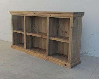 Bookcase Book Shelves Display Cabinet by VintageMillWerks on Etsy