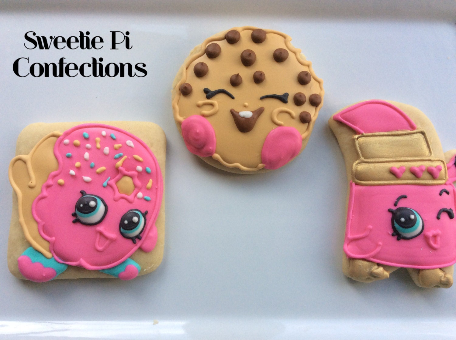 Kooky Cookie SHOPKINS Cookie Party Favors // Decorated Cookie