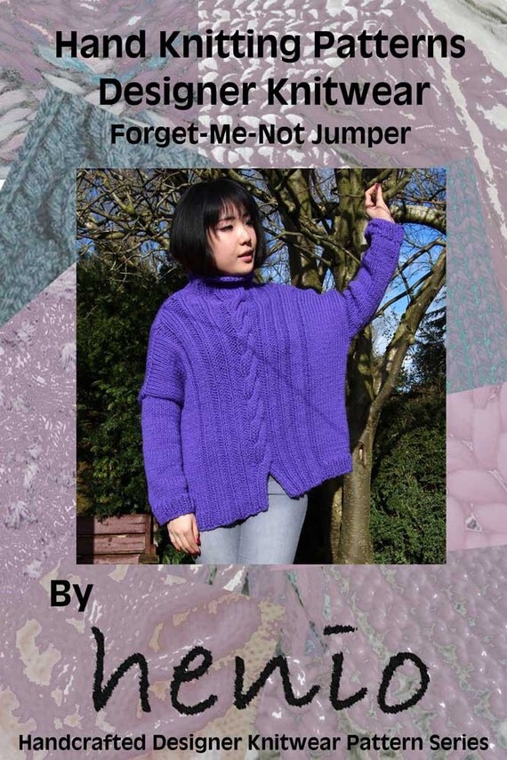 Forget-Me-Not Jumper Hand Knitting Pattern