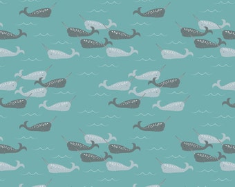 Whale fabric | Etsy