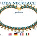 DEA Necklace pattern with crescent beads PIP beads O beads