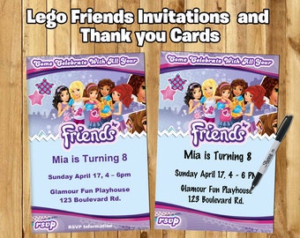 lego friends invitation – Etsy IT