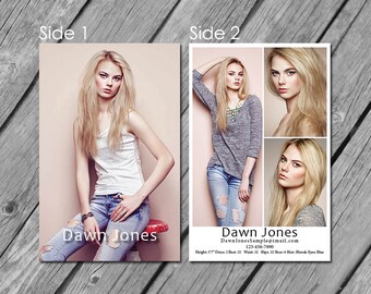 Modeling card | Etsy