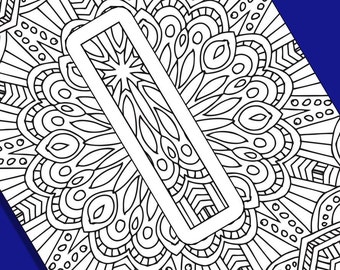 Alphabet Adult Coloring Pages Instant by debbiesprintableart
