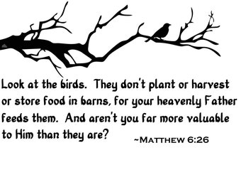 Matthew 6 25 | Etsy