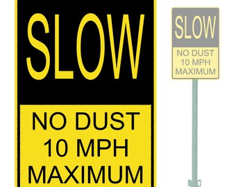 Drive slow sign | Etsy