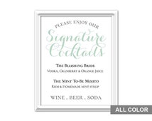 Unique mint wedding signs related items | Etsy