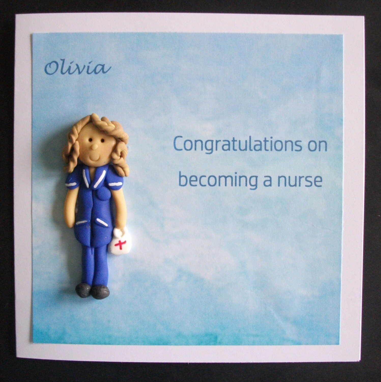 New job/ good luck/ congratulations card for nurse /midwife by