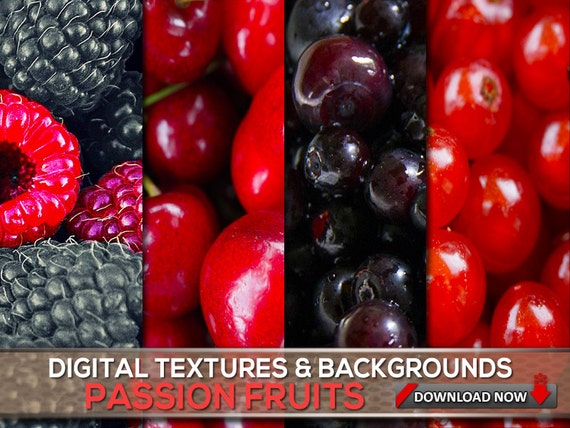 100 Fruit Textures & Backgrounds Fruit Photoshop Overlays
