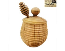 Unique wooden honey pot related items | Etsy