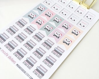 Unique library sticker related items | Etsy