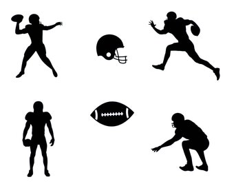 Football silhouette | Etsy