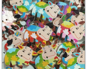 Unique cow buttons related items | Etsy