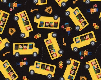 School bus fabric | Etsy