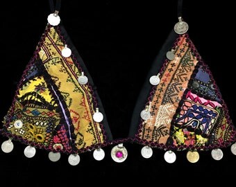 Items similar to The Perfect Tribal Bra with lots of goodies on Etsy