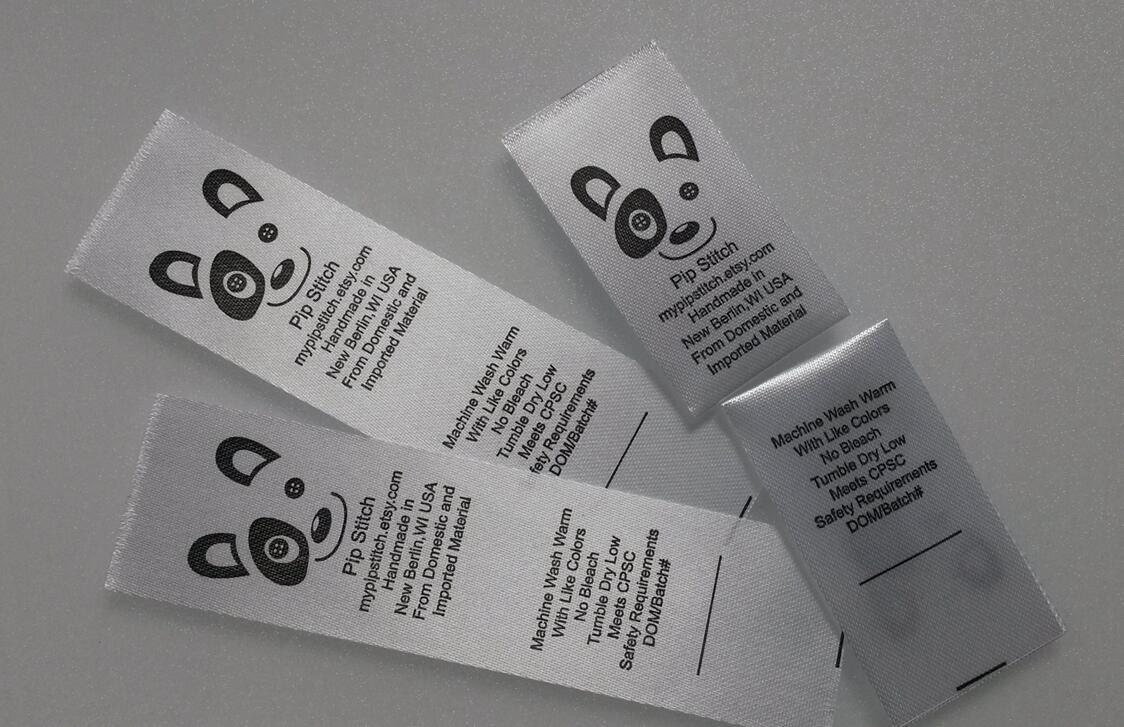 100 Satin printed label Satin label Satin printing by heylabels