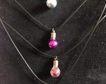 Light bulb necklace | Etsy