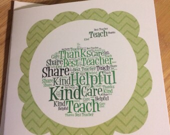 Best teacher card | Etsy